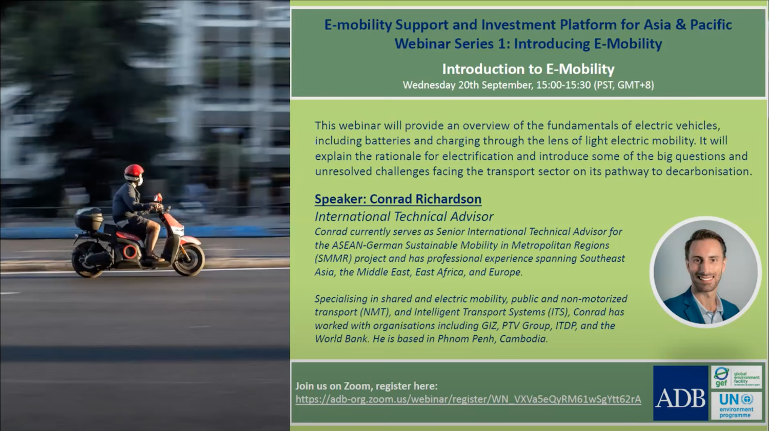 Introduction to E-Mobility | ADB Knowledge Events